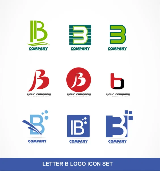Letter B icon logo set — Stock Vector © dragomirescu #84501942