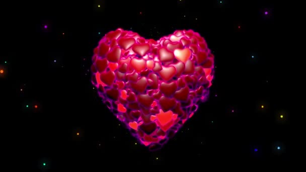 Abstract background with hearts — Stock Video © vjyarkus #106954374