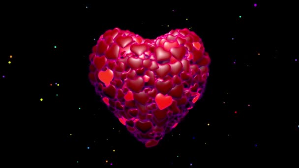 Abstract background with hearts — Stock Video © vjyarkus #106954374