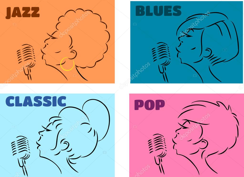 Musical styles — Stock Photo © DmitriyV #72408933