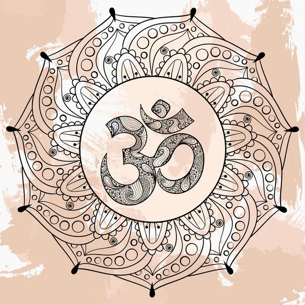 Zentangle Ohm symbol, tattoo design in doodle style. Ornamental Stock ...