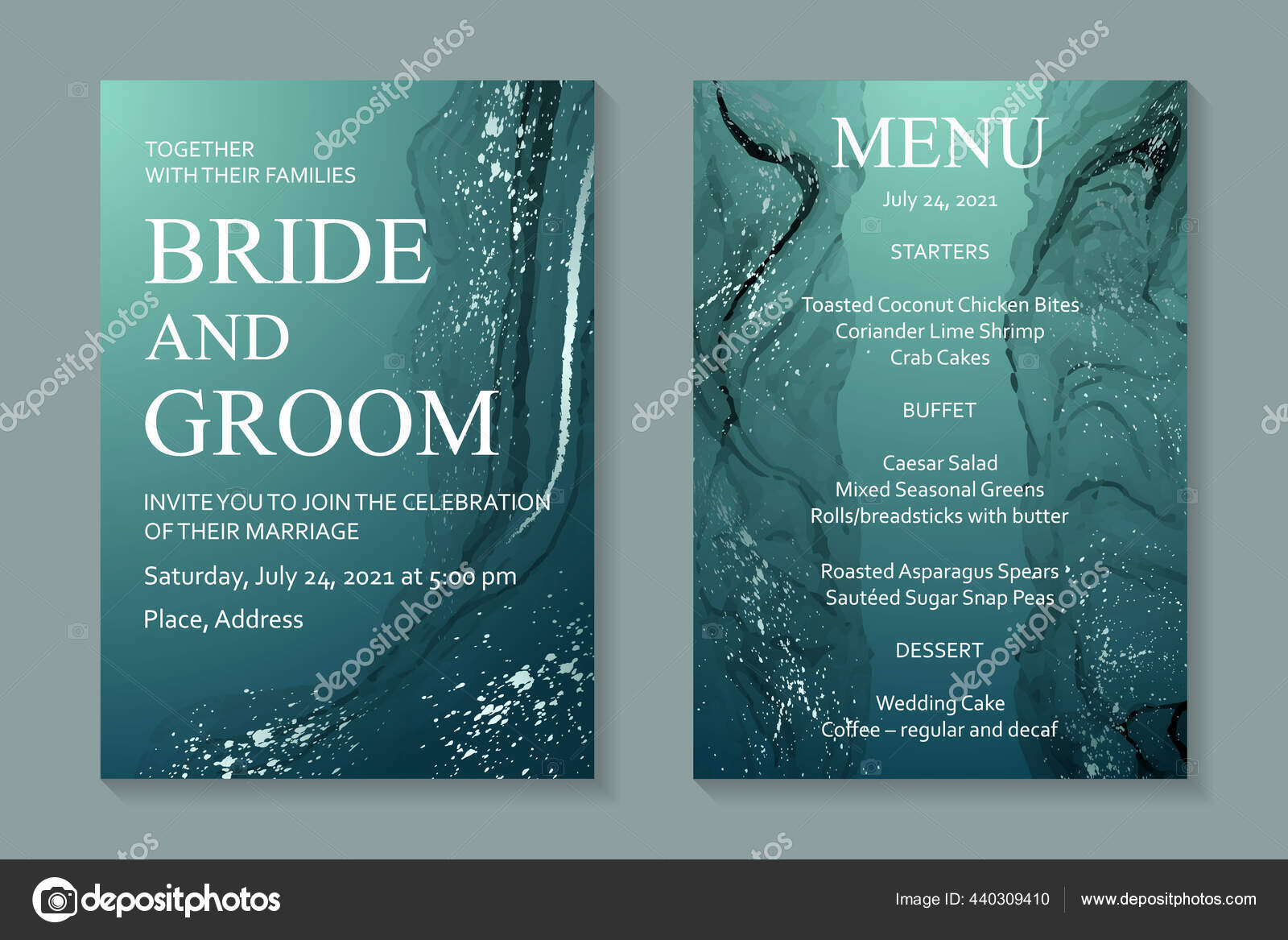 Design Convite Casamento Abstrato Moderno Modelos Cartão Para ...