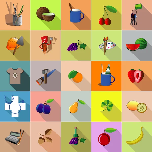 Objetos diferentes imágenes de stock de arte vectorial | Depositphotos