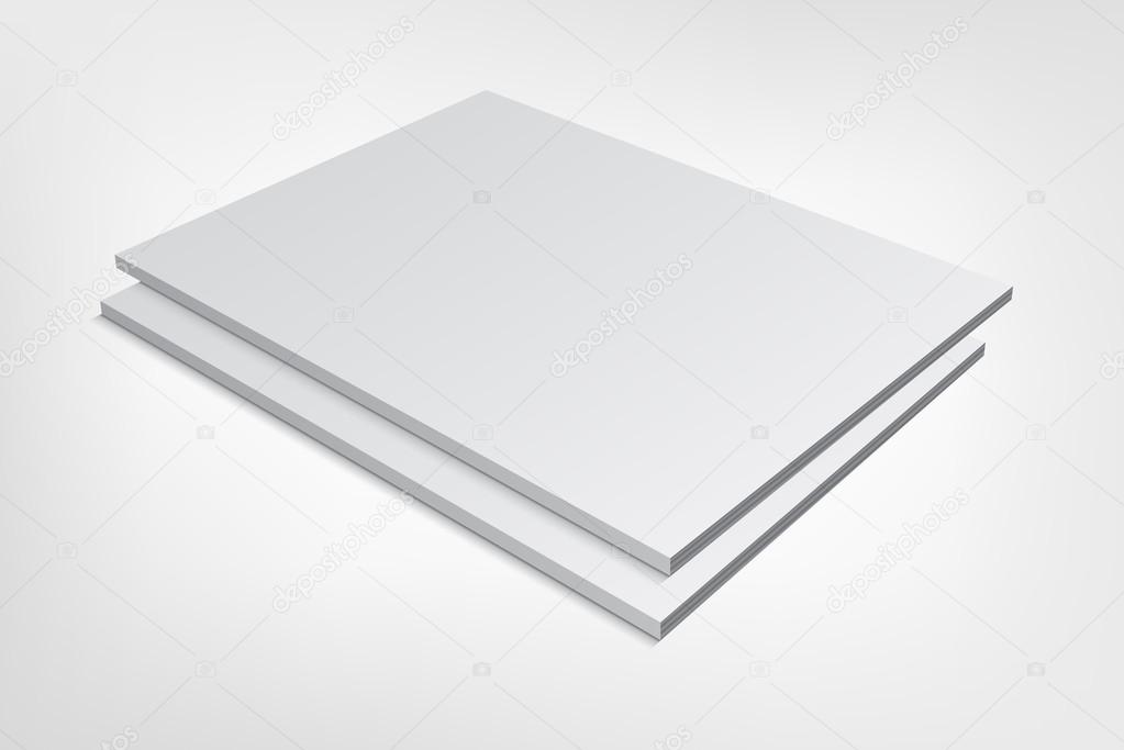 Two blank magazine covers on gray background Stock Vector by ©mileswork ...