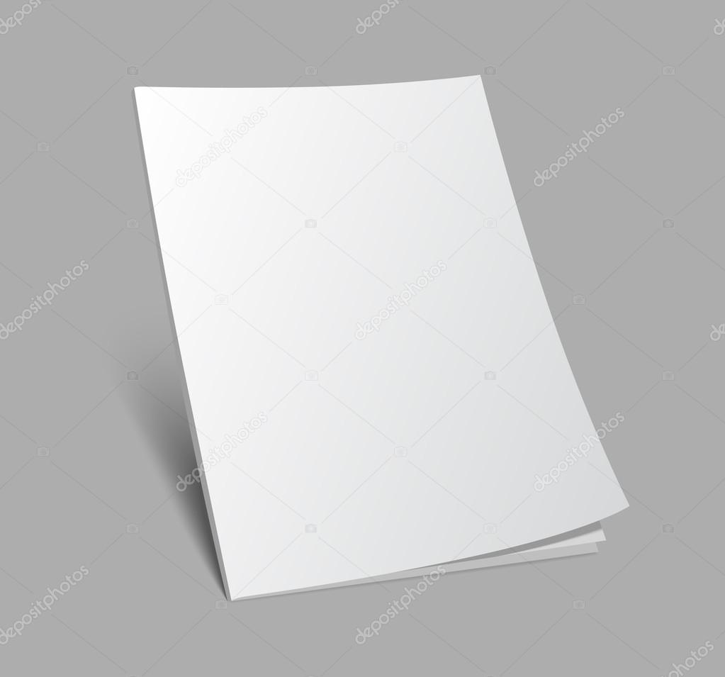 3d blank standing magazine cover Stock Vector by ©mileswork 67838273