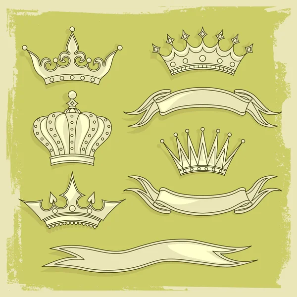 Banners and items with crowns Stock Vector Image by ©xenia_ok #62720979