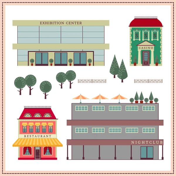 Buildings and elements. ⬇ Vector Image by © xenia_ok | Vector Stock ...