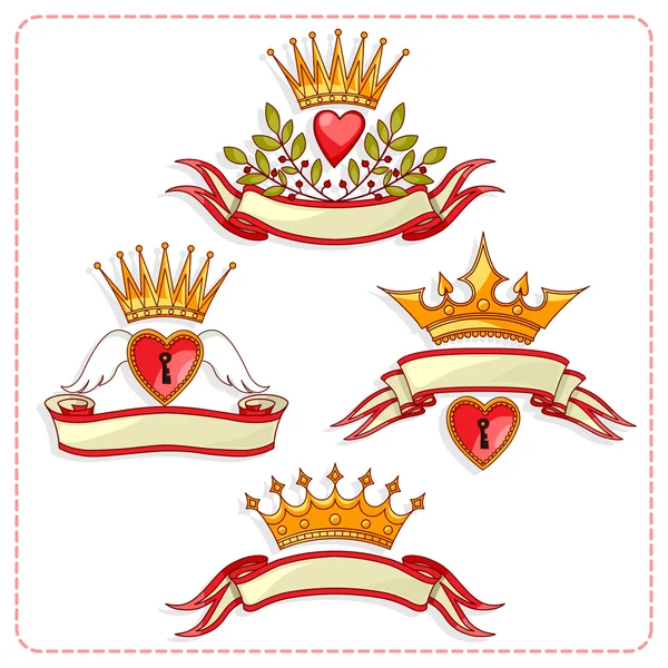 Banners and items with crowns Stock Vector Image by ©xenia_ok #62720979