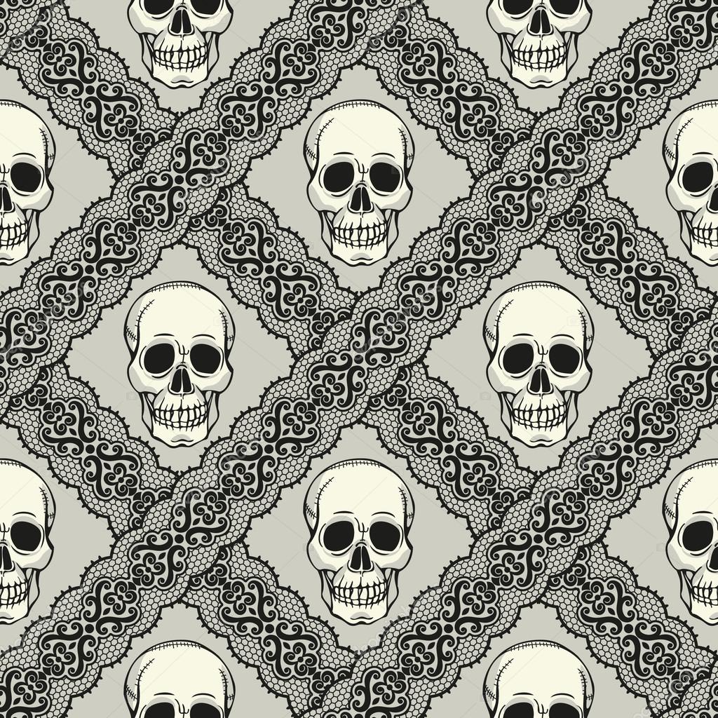 Skull Fabric Pattern