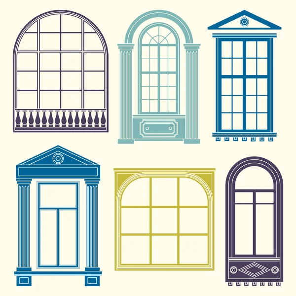 Windows set Stock Vectors, Royalty Free Windows set Illustrations ...