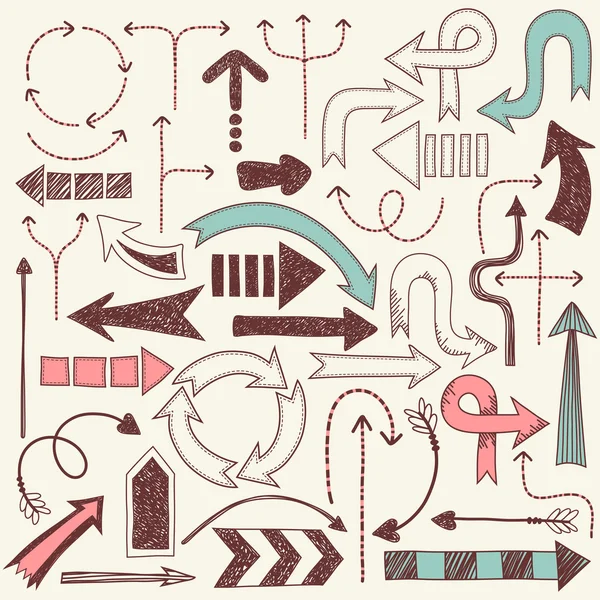 Doodle arrows — Stock Vector © kuzzie #12716292
