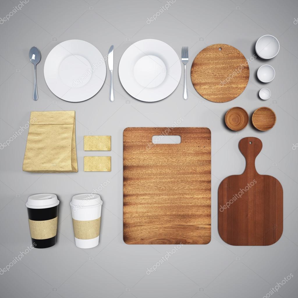 Kitchen utensils mockups — Stock Photo © FilL239 #95942526