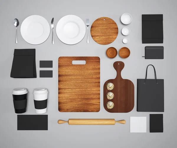 Kitchen utensils mockups — Stock Photo © FilL239 #97483844