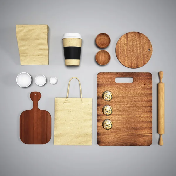 Kitchen utensils mockups — Stock Photo © FilL239 #97483844