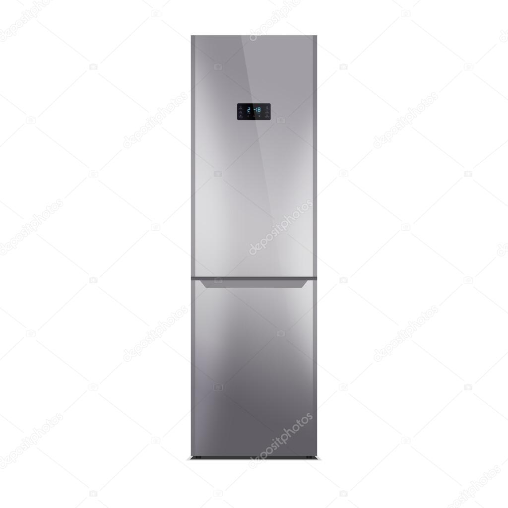 Stainless Steel Fridge Side View