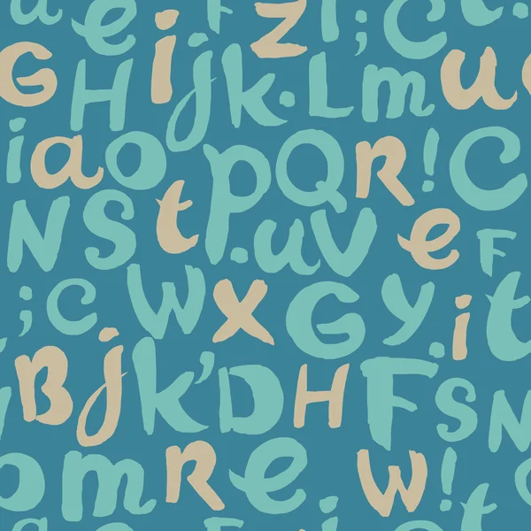 Endless doodle alphabet pattern Vector Art Stock Images | Depositphotos