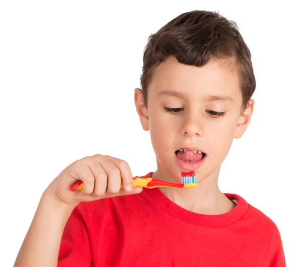 Happy boy with tooth brush — Stock Photo © chepko #22079011