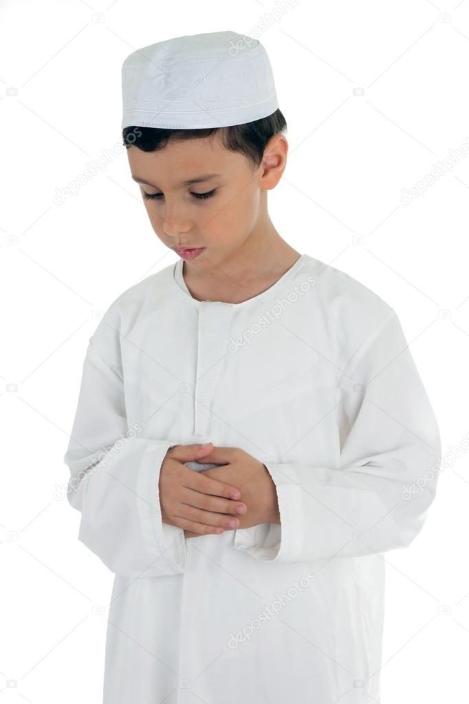 Muslim young boy praying salat Stock Photo by ©arapix 87108328