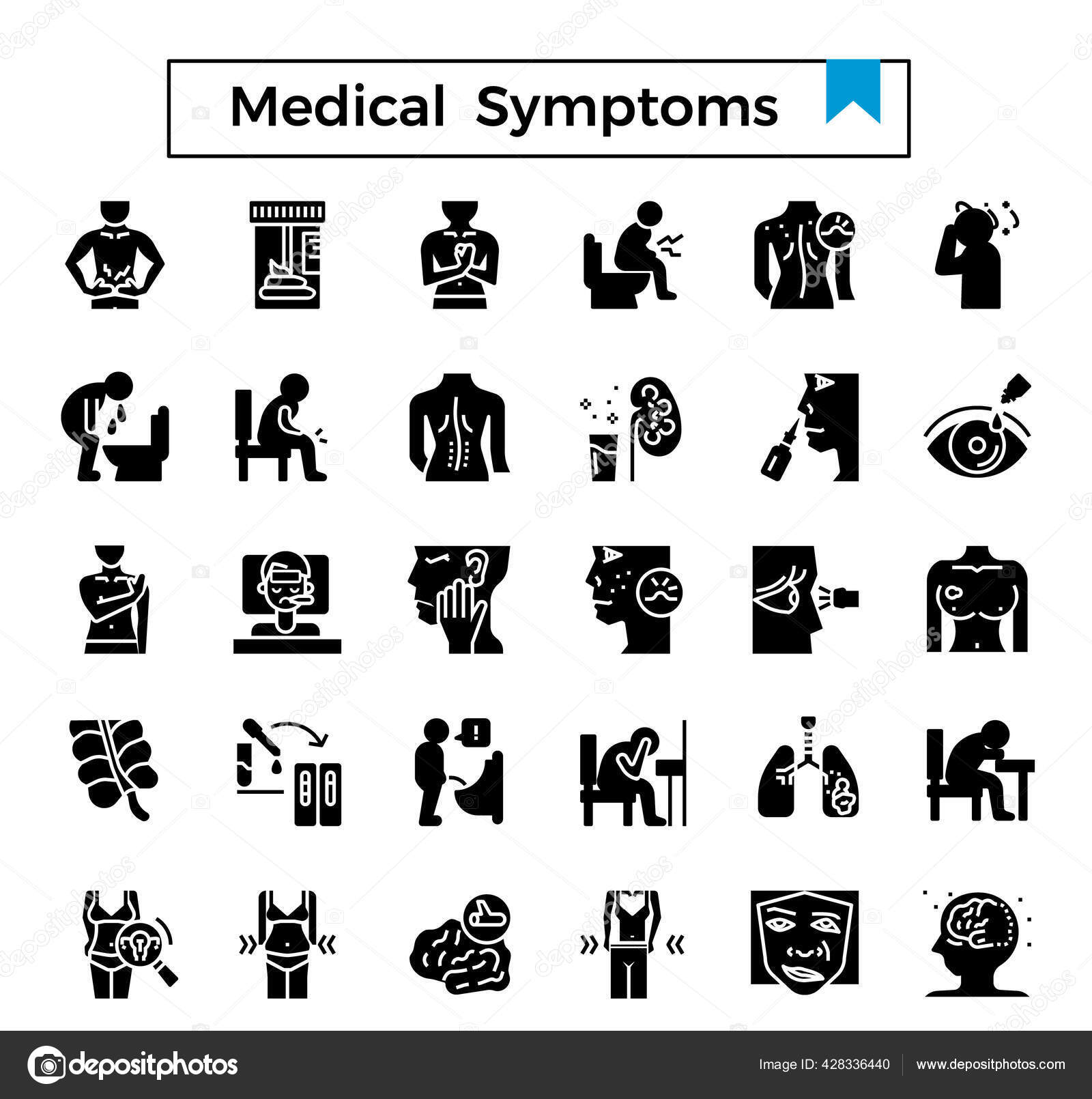 Medical Symptom Icon Set Stock Vector by ©d.promprasit@hotmail.com ...