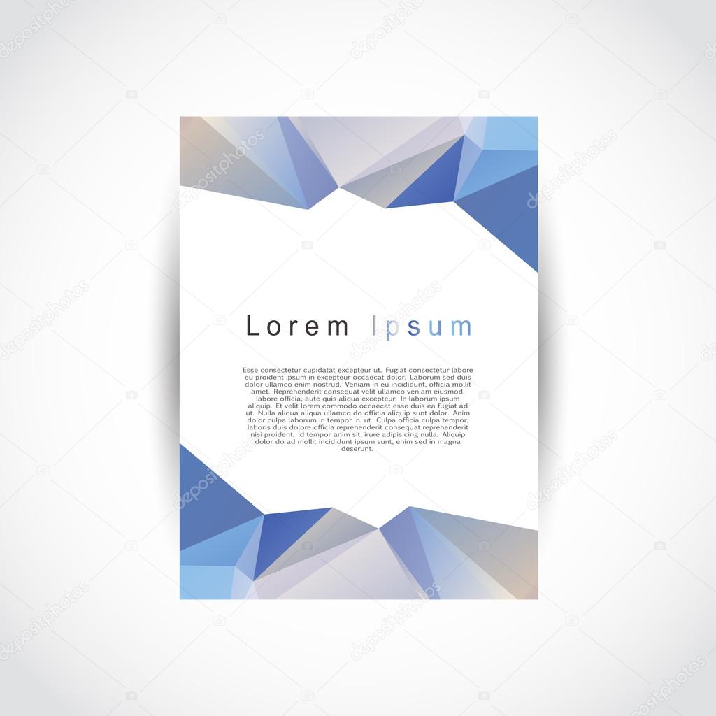 Abstract shapes Flyer Template. Stock Vector Image by ©streleckiv #83323966