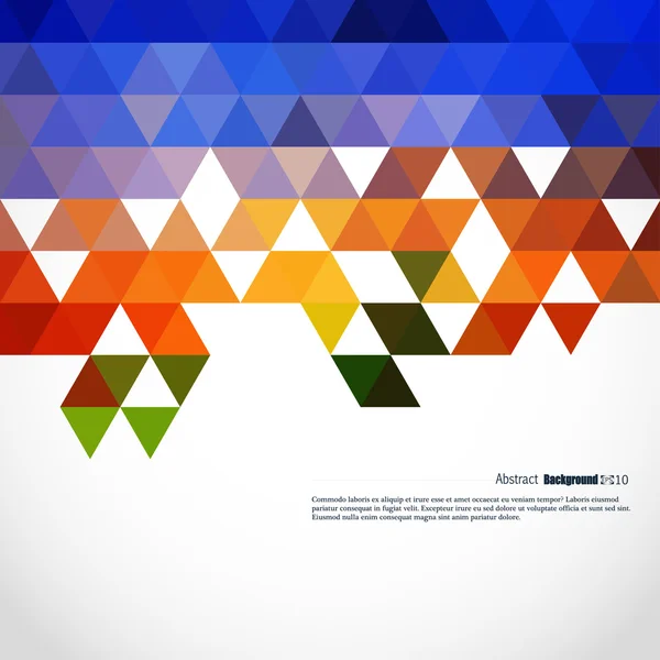 Geometric background from colorful triangles — Stock Vector ...