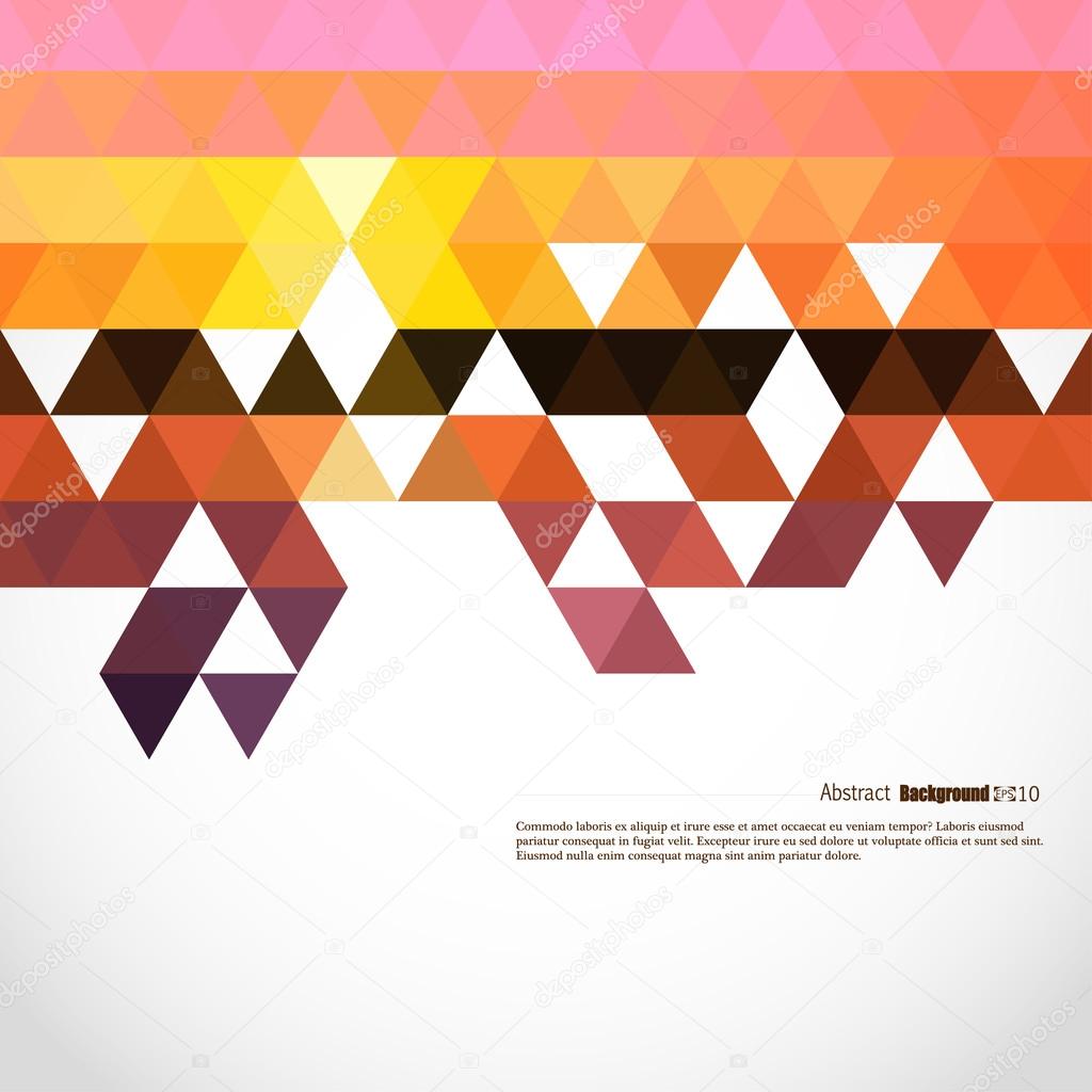 Geometric background from colorful triangles — Stock Vector ... Geometric background from colorful triangles — Stock Vector ...