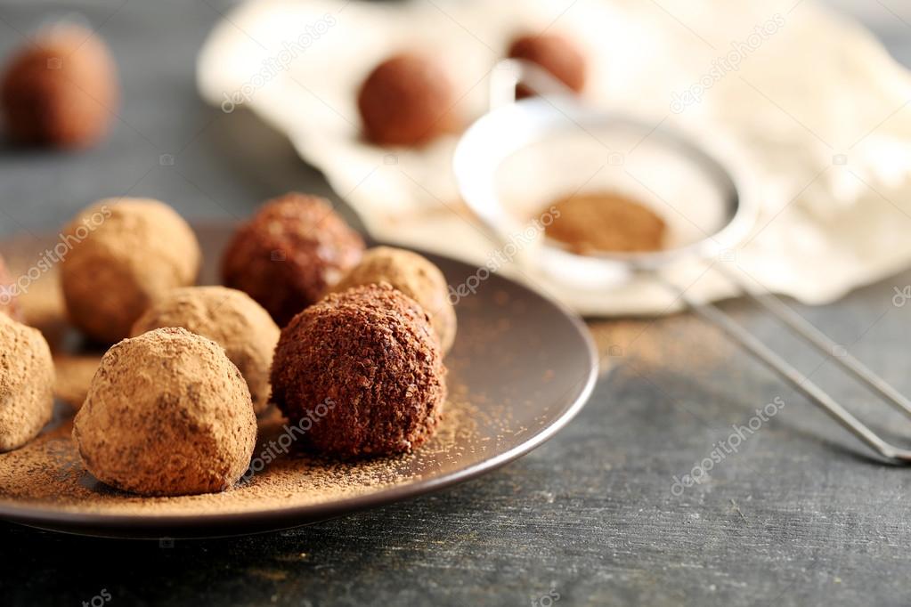 Sweet chocolate truffles Stock Photo by ©5seconds 100434908