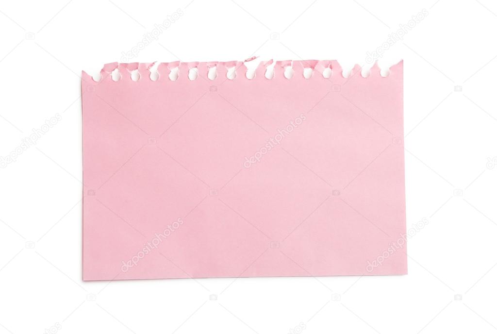 Piece of note paper — Stock Photo © 5seconds #113381552