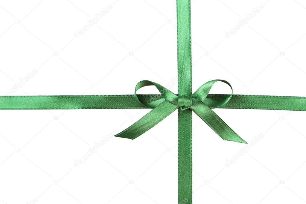 Green ribbon with bow Stock Photo by ©5seconds 63090607