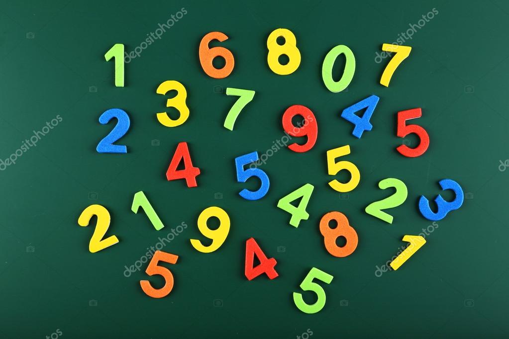 Colorful numbers board — Stock Photo © 5seconds #63096731