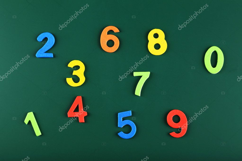 Colorful numbers on board — Stock Photo © 5seconds #64685791