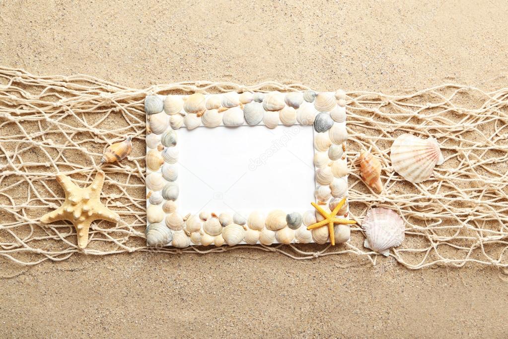Frame of sea shells Stock Photo by ©5seconds 77274298