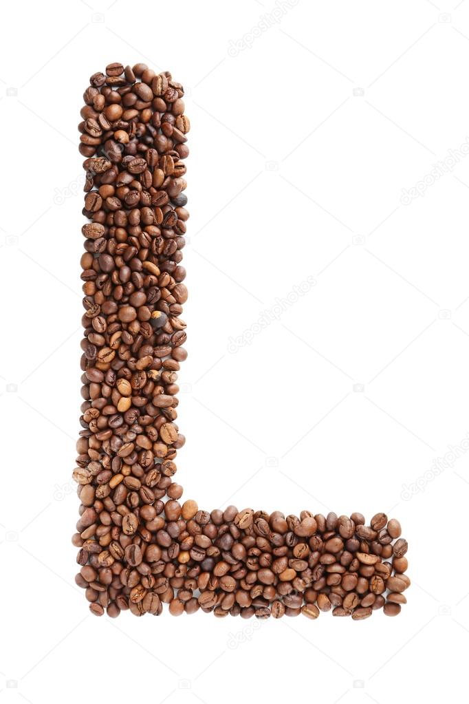 Coffee beans letter L Stock Photo by ©5seconds 91569388