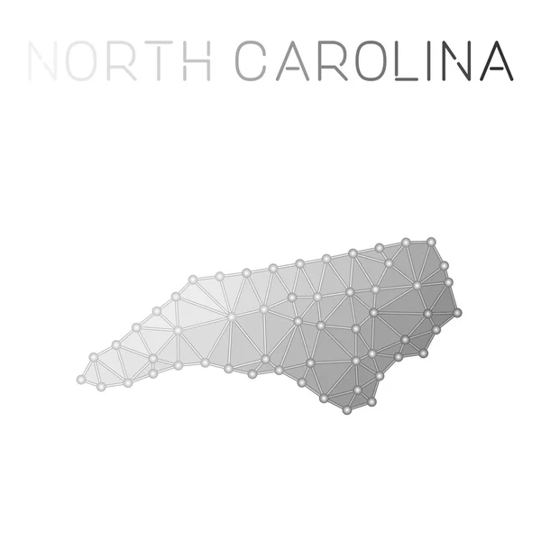 North Carolina map Collection of map of North Carolina in dotted style ...