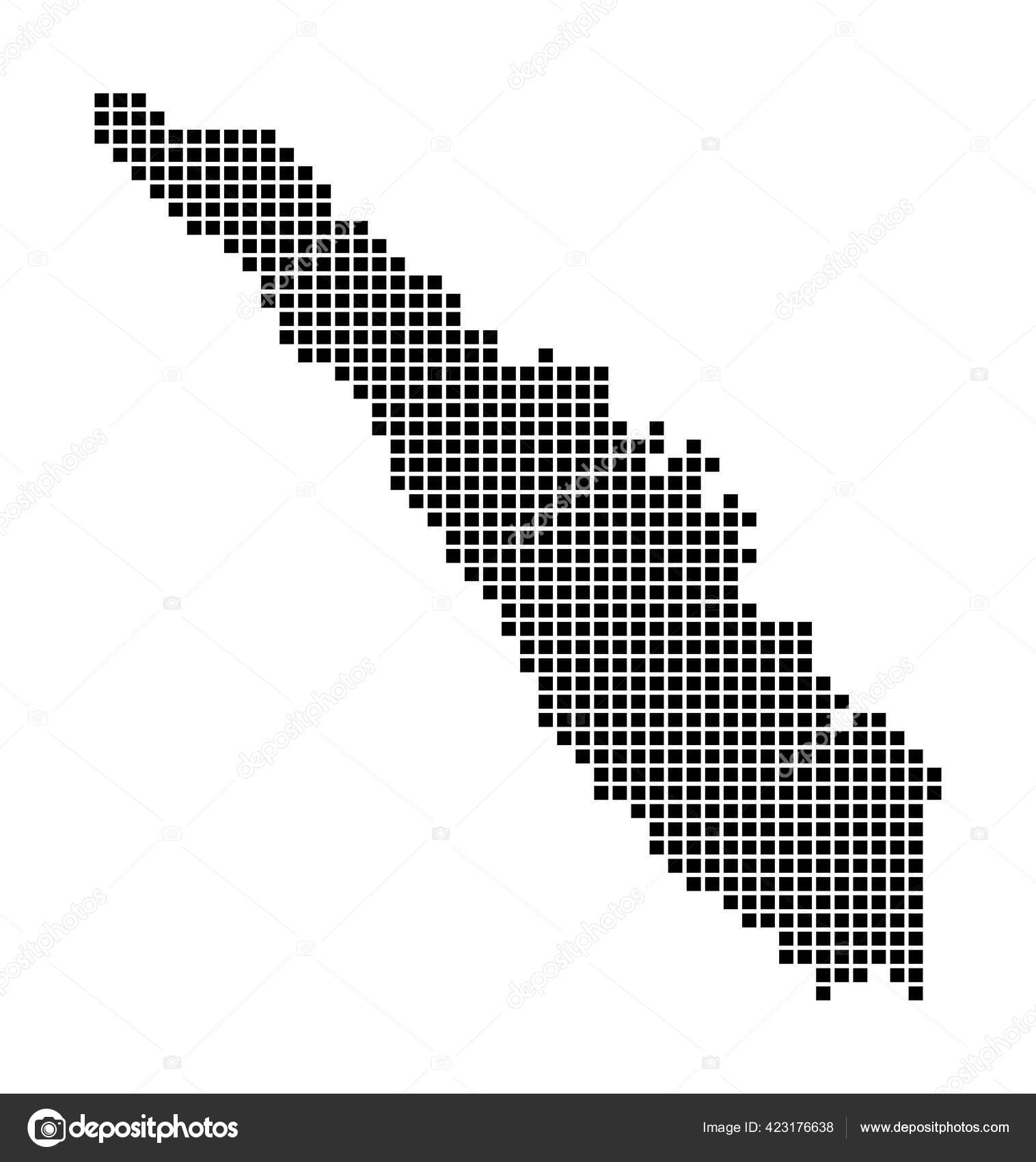 Sumatra map Map of Sumatra in dotted style Borders of the island filled ...