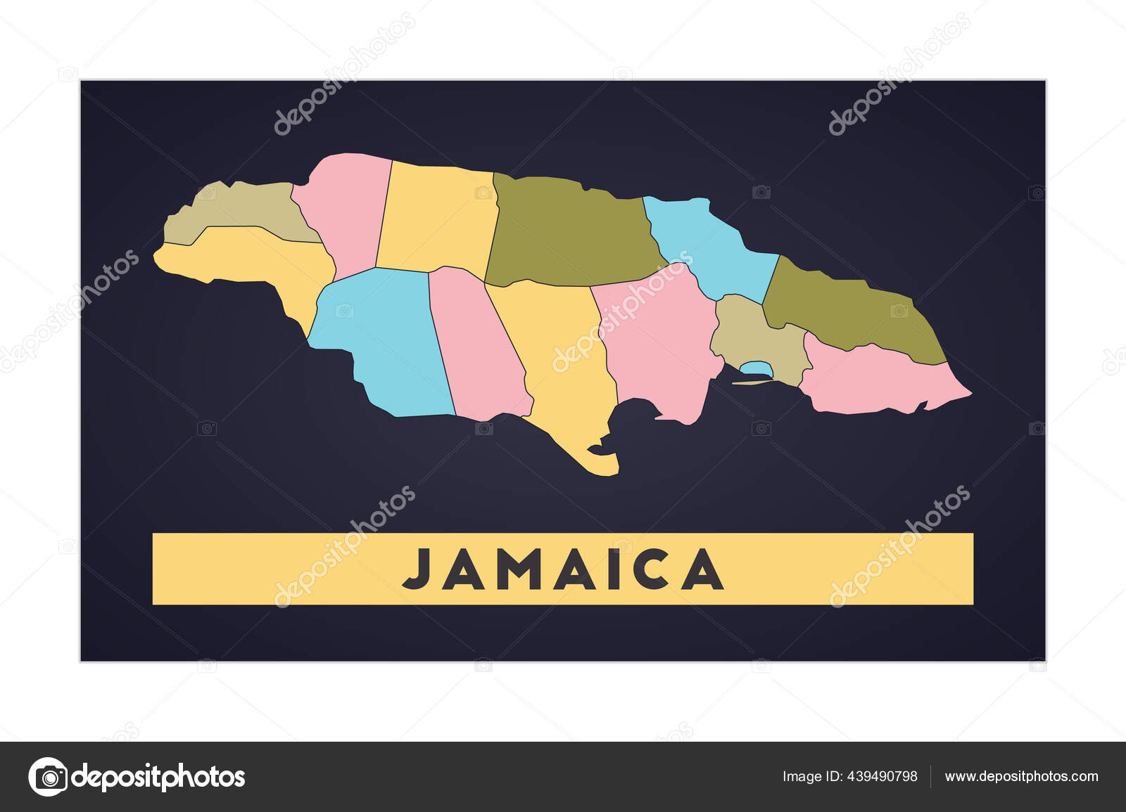 Regions Map Of Jamaica