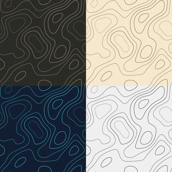 Topography patterns Seamless elevation map tiles Amazing isoline ...