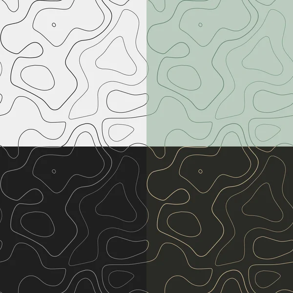 Topography patterns Seamless elevation map tiles Appealing isoline ...