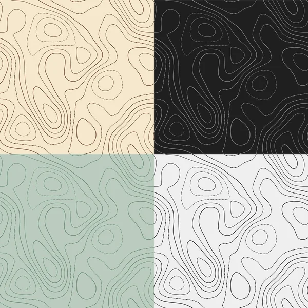 Topography patterns Seamless elevation map tiles Amazing isoline ...