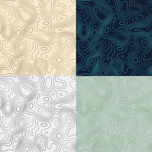 Topography patterns Seamless elevation map tiles Amazing isoline ...