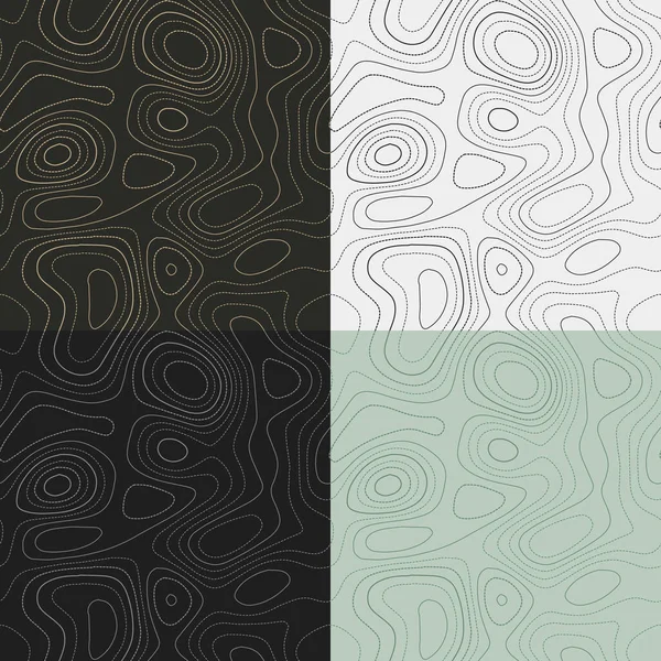 Topography patterns Seamless elevation map tiles Amazing isoline ...