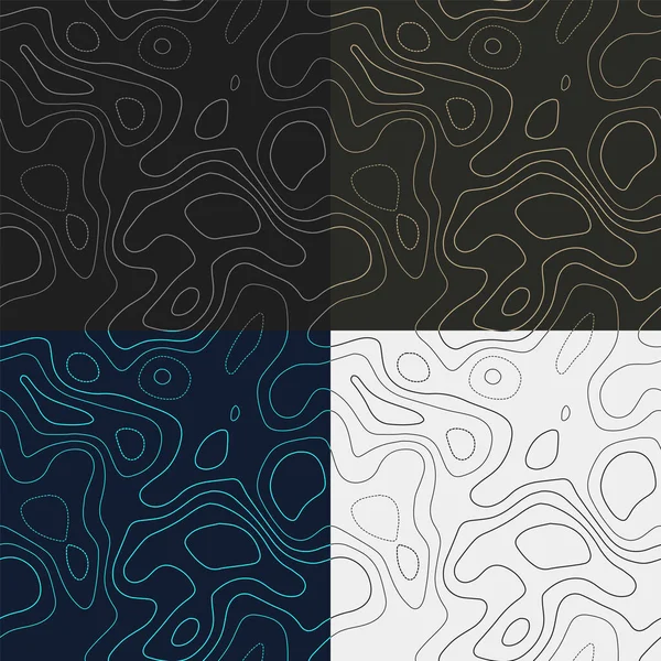 Topography patterns Seamless elevation map tiles Appealing isoline ...