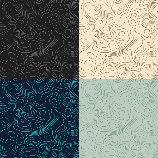 Topography Patterns Seamless Elevation Map Tiles Authentic Isoline ...
