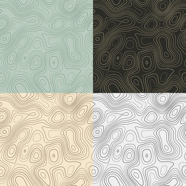 Topography patterns Seamless elevation map tiles Artistic isoline ...