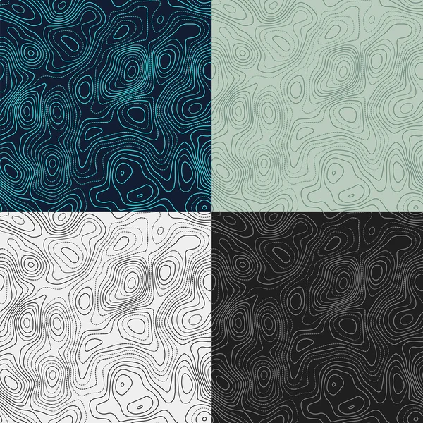 Topography patterns Seamless elevation map tiles Artistic isoline ...