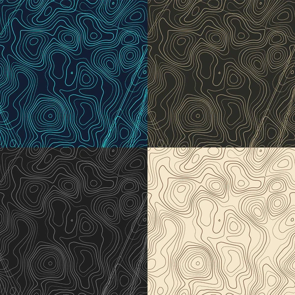 Topography Patterns Seamless Elevation Map Tiles Authentic Isoline ...