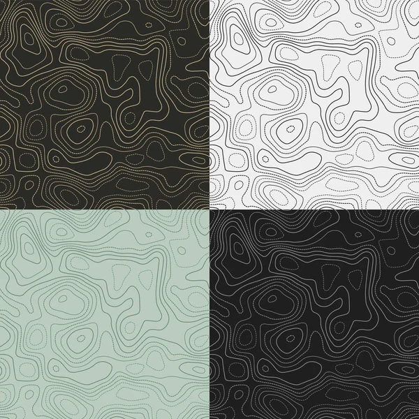 Topography Patterns Seamless Elevation Map Tiles Authentic Isoline ...