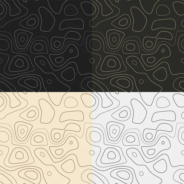 Topography Patterns Seamless Elevation Map Tiles Beautiful Isoline ...