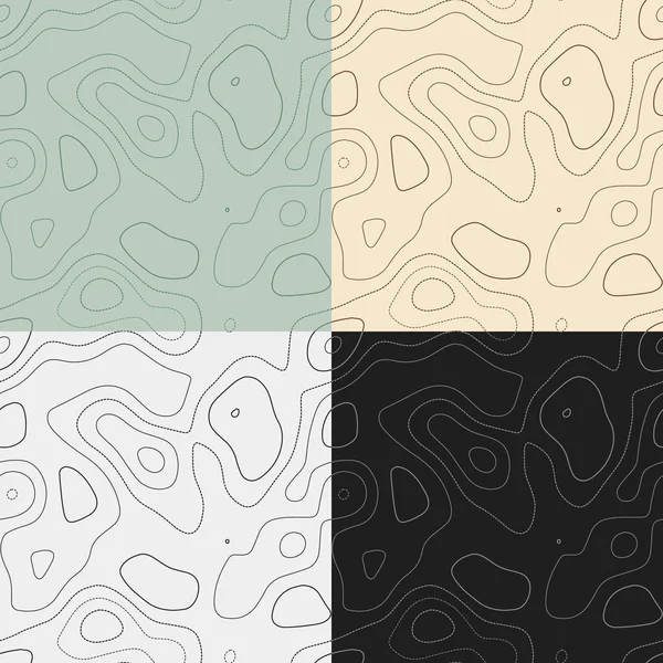 Topography patterns Seamless elevation map tiles Appealing isoline background Vibrant tileable ...