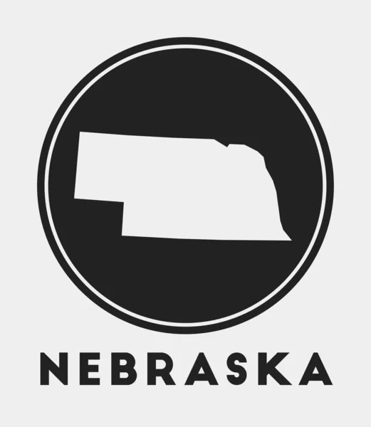 Nebraska Logo Map of Nebraska with us state name and flag Superb vector ...